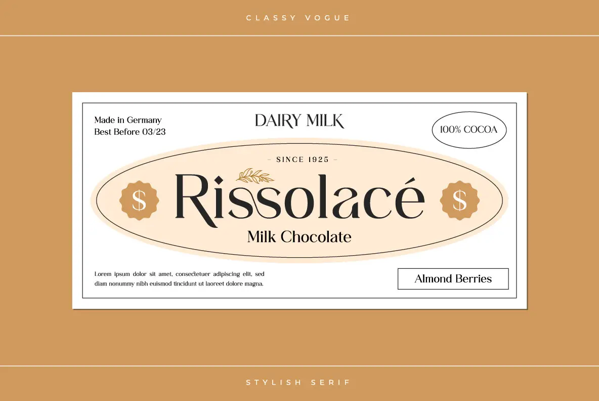 Classy Vogue Font - YouWorkForThem