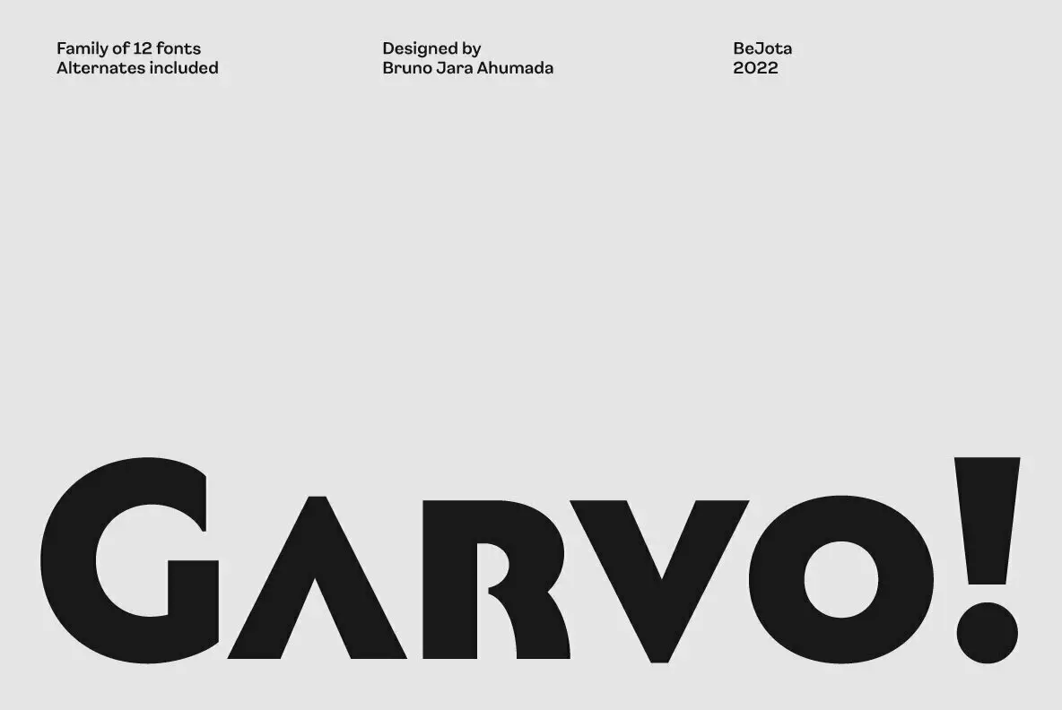Garvo Font - YouWorkForThem