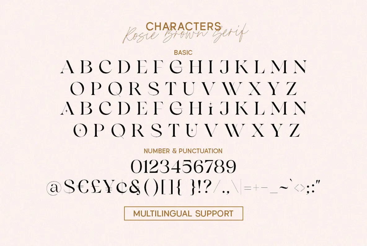 Rosie Brown Font Duo Font - FontPath