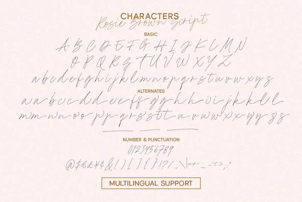 Rosie Brown Font Duo Font - FontPath