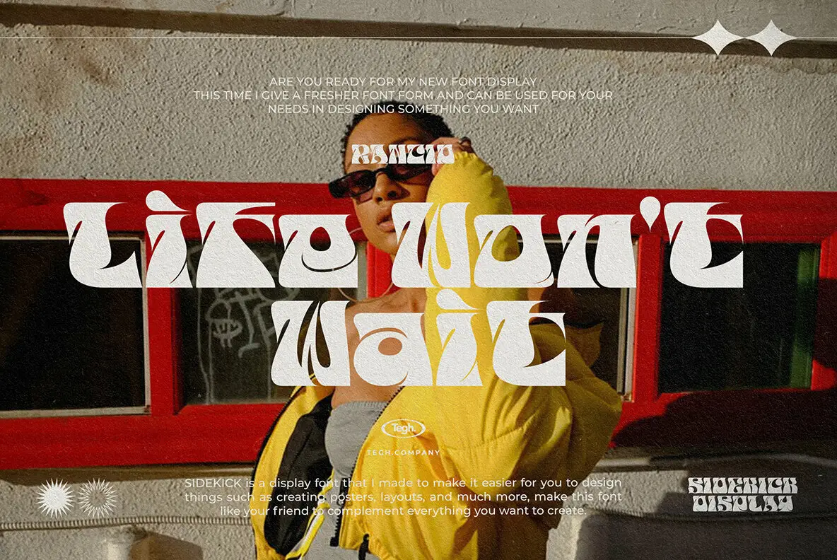 Sidekick Display Font - YouWorkForThem
