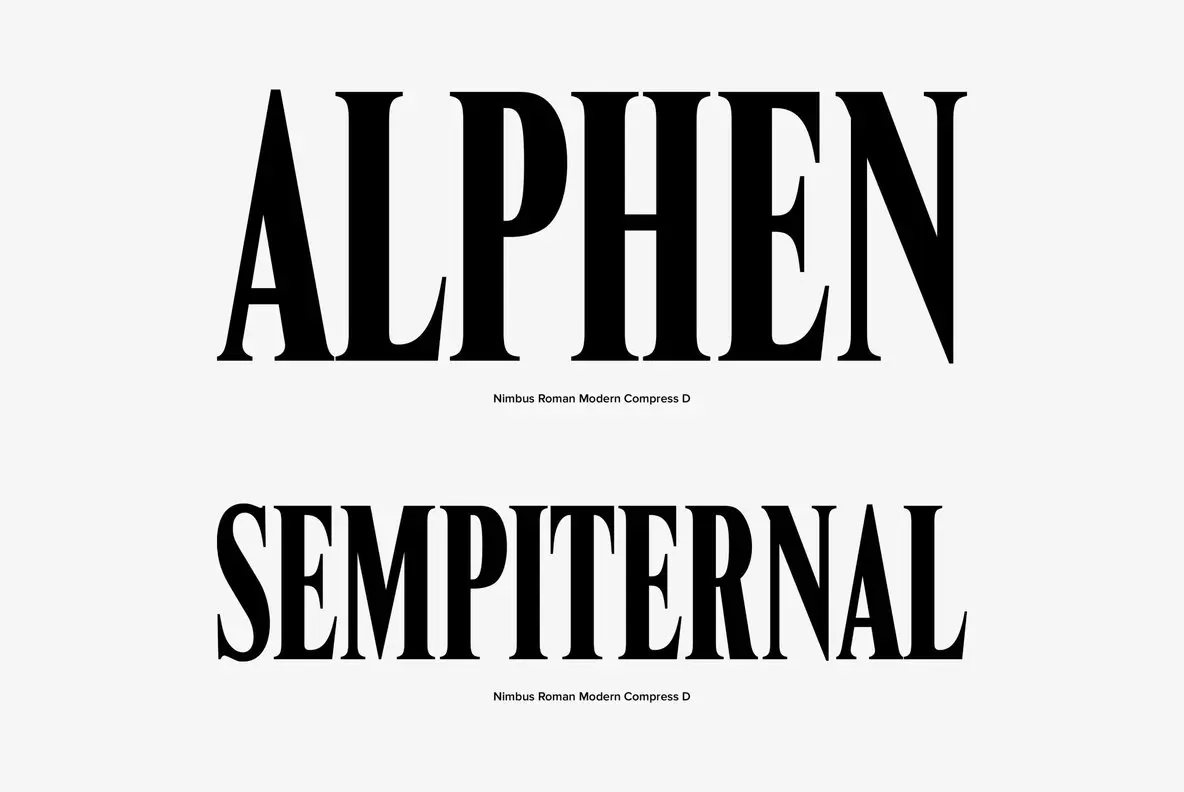 Nimbus Roman Modern Compress Font - FontPath
