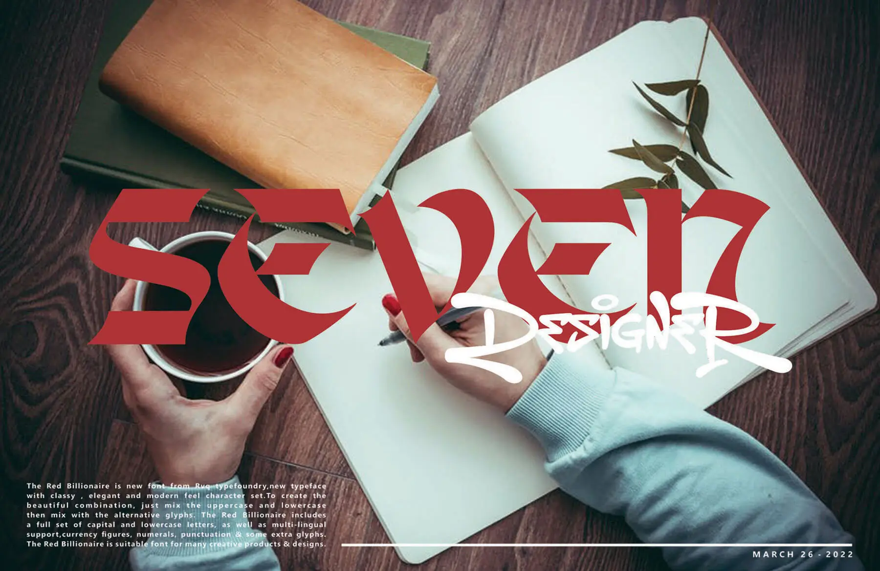 The Red Billionaire Font - FontPath