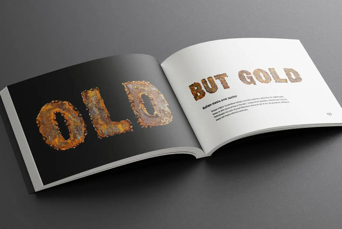 Rusty Metal SVG Font - YouWorkForThem