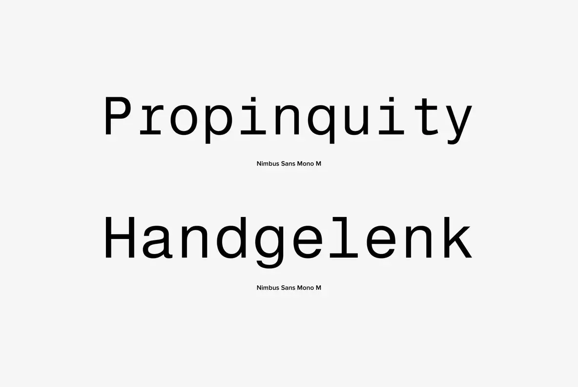 Nimbus Sans Mono Font - FontPath