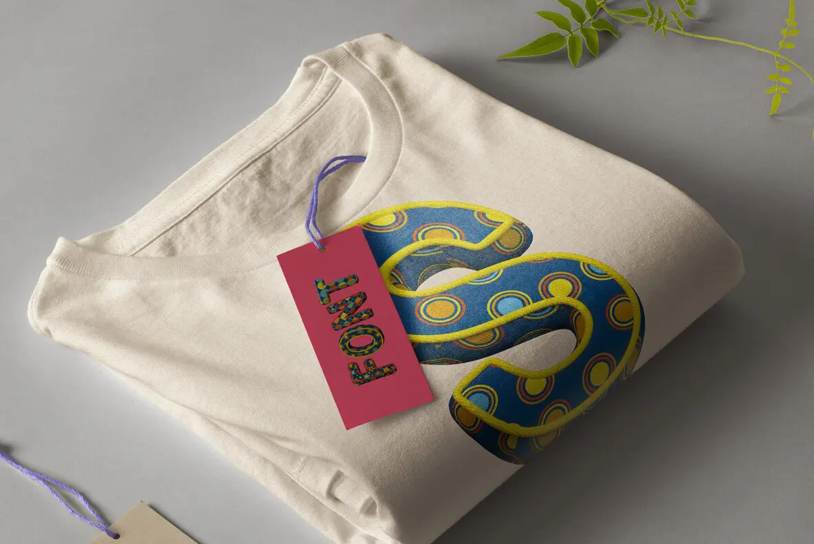 Color Textile SVG Font Font - FontPath