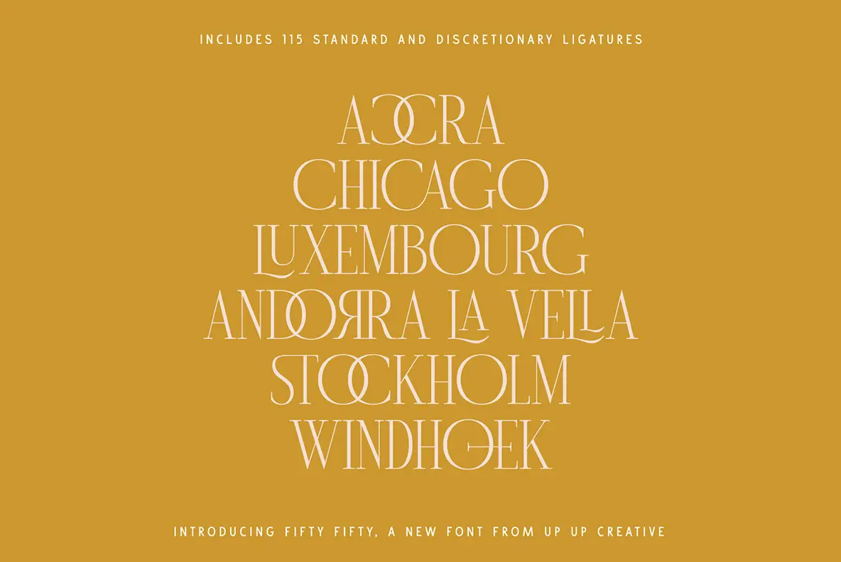 Fifty Fifty Font - YouWorkForThem