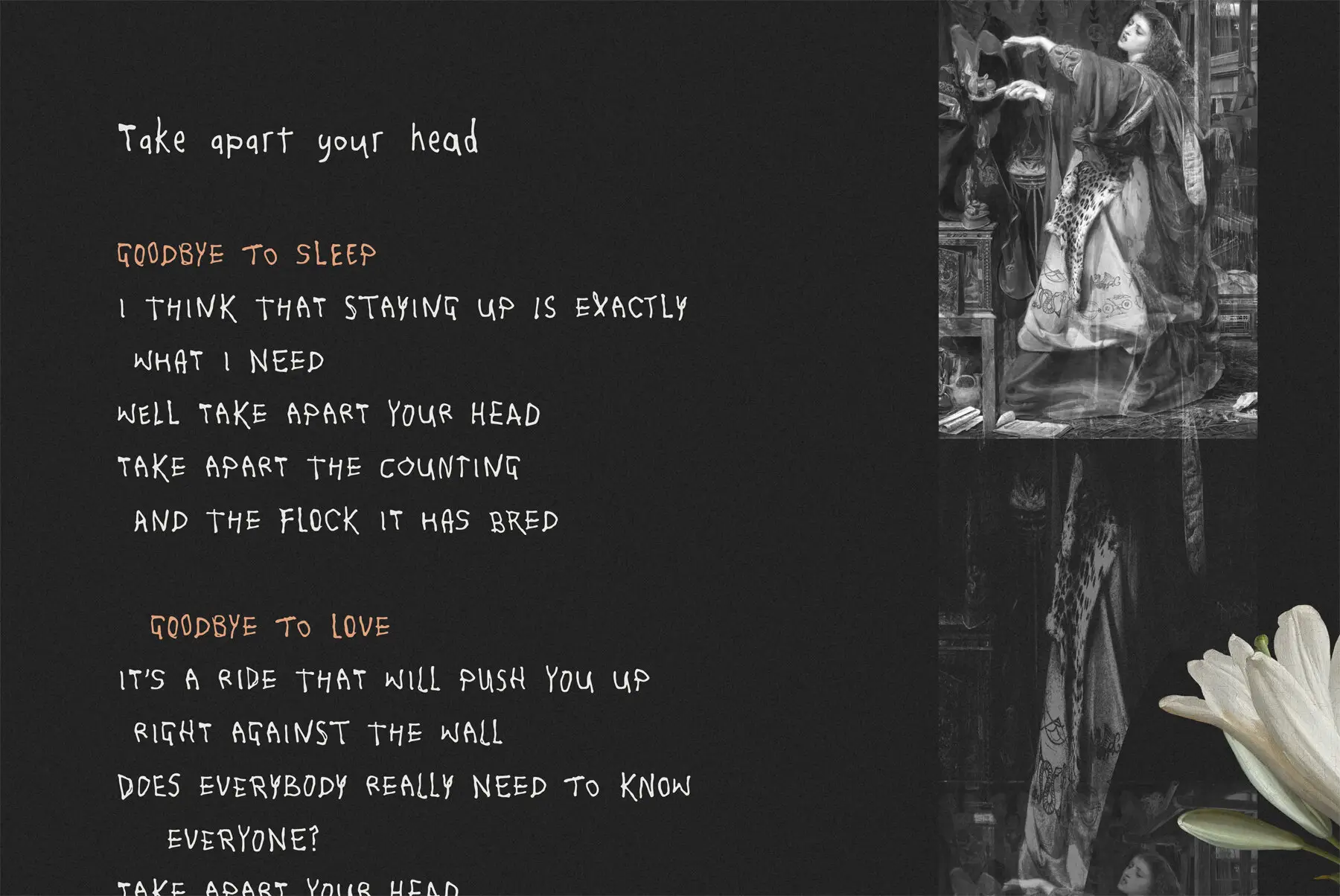 Sad Poem Font - YouWorkForThem