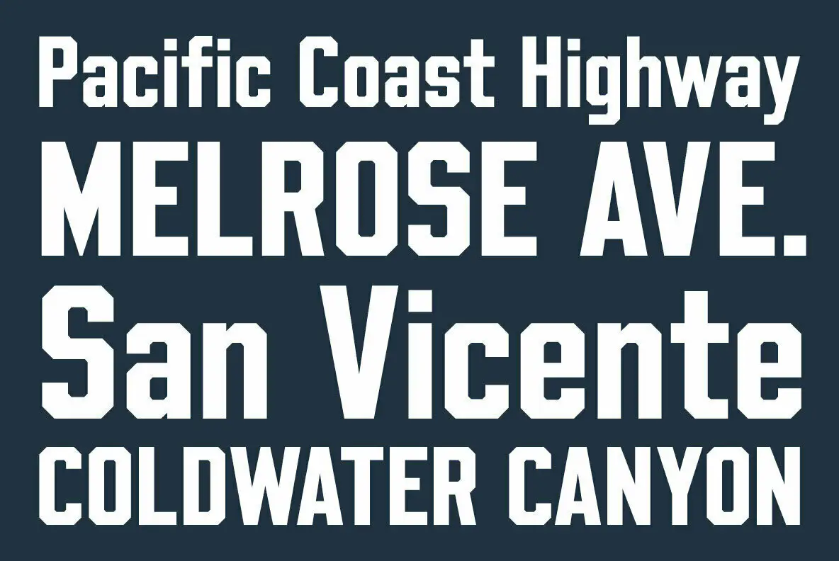 Beachwood Tall Bold Font - FontPath