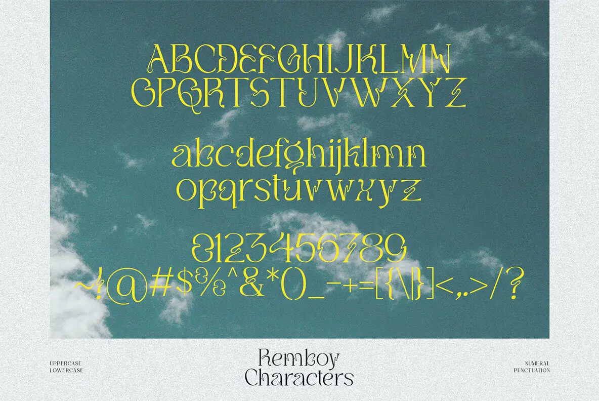 Remboy Font - YouWorkForThem