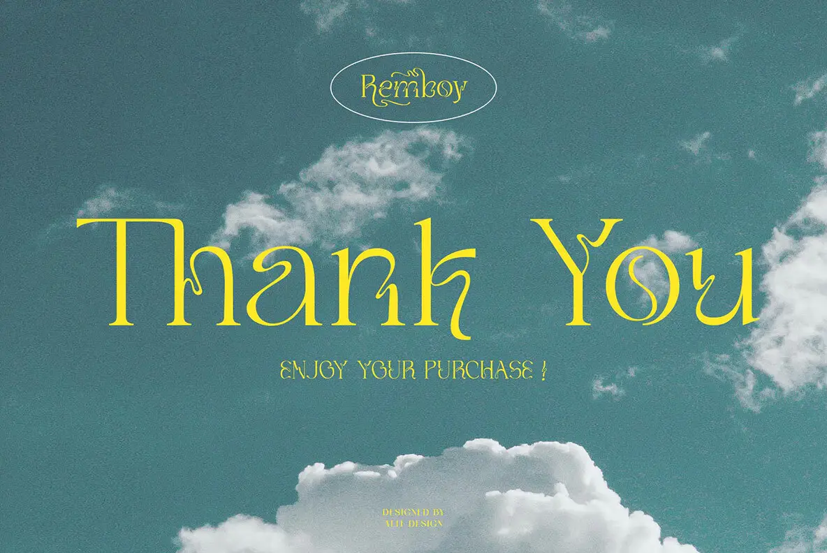 Remboy Font - YouWorkForThem