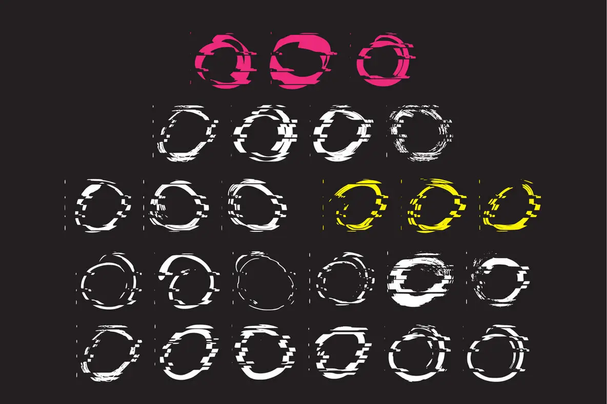 Glitch Circles Font - FontPath