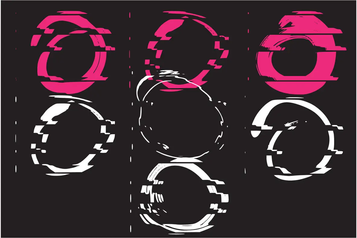 Glitch Circles Font - FontPath