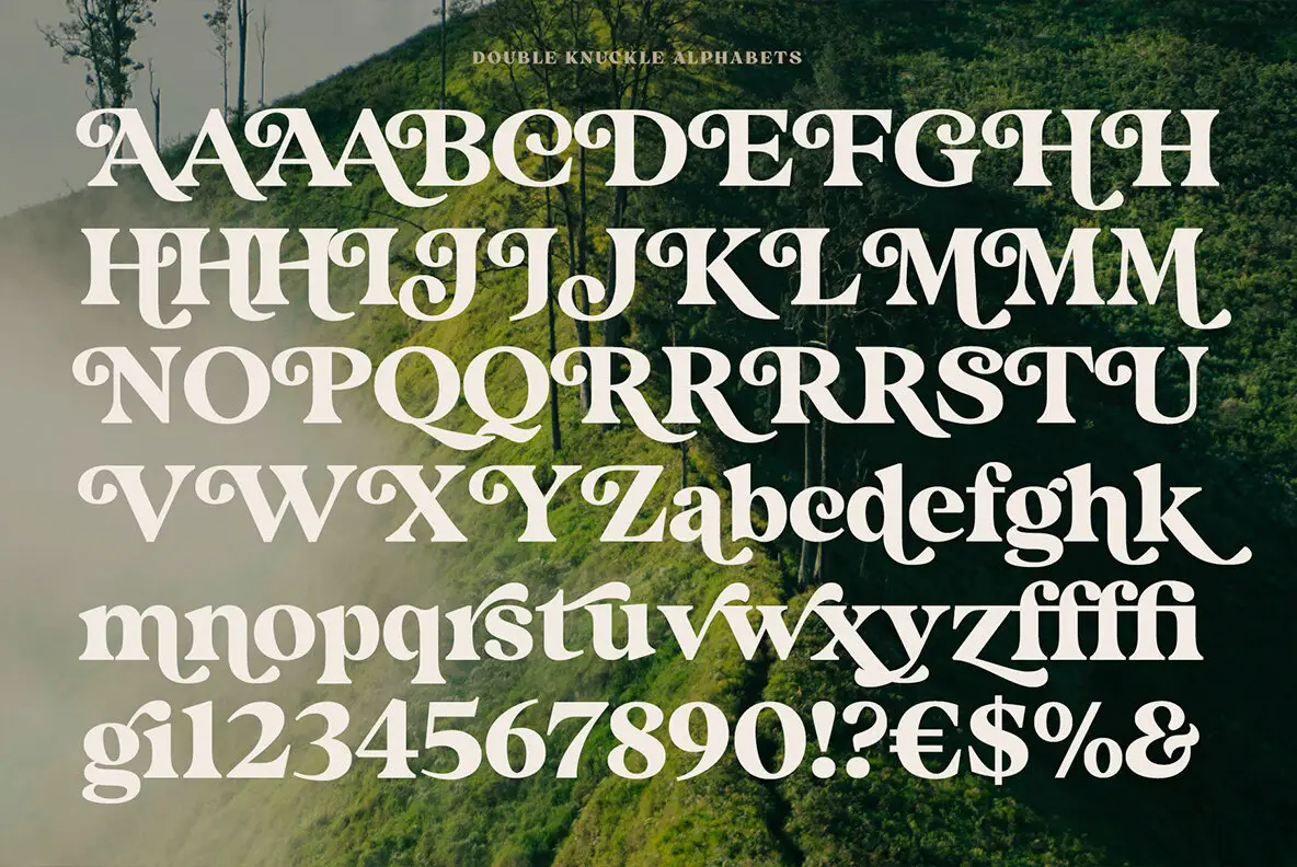 Double Knuckle Font - YouWorkForThem