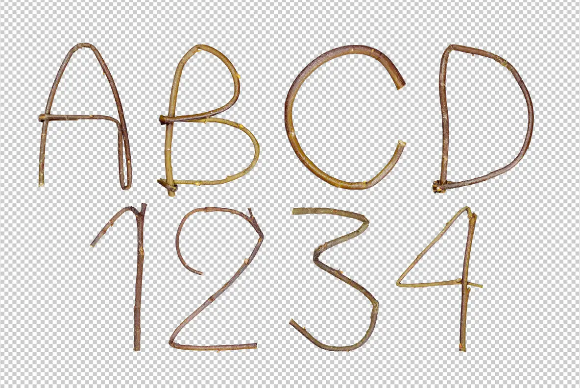 Single Twig SVG Font Font - FontPath