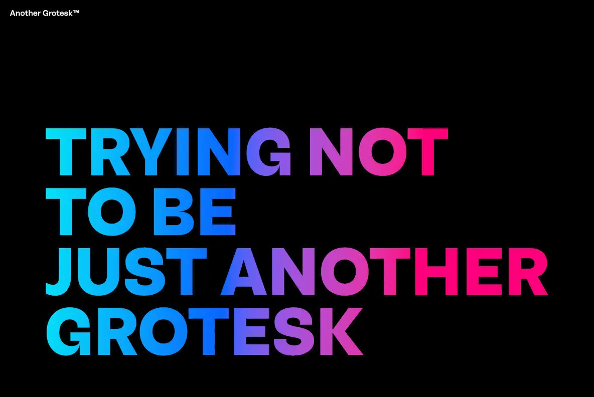 Another Grotesk Font - FontPath