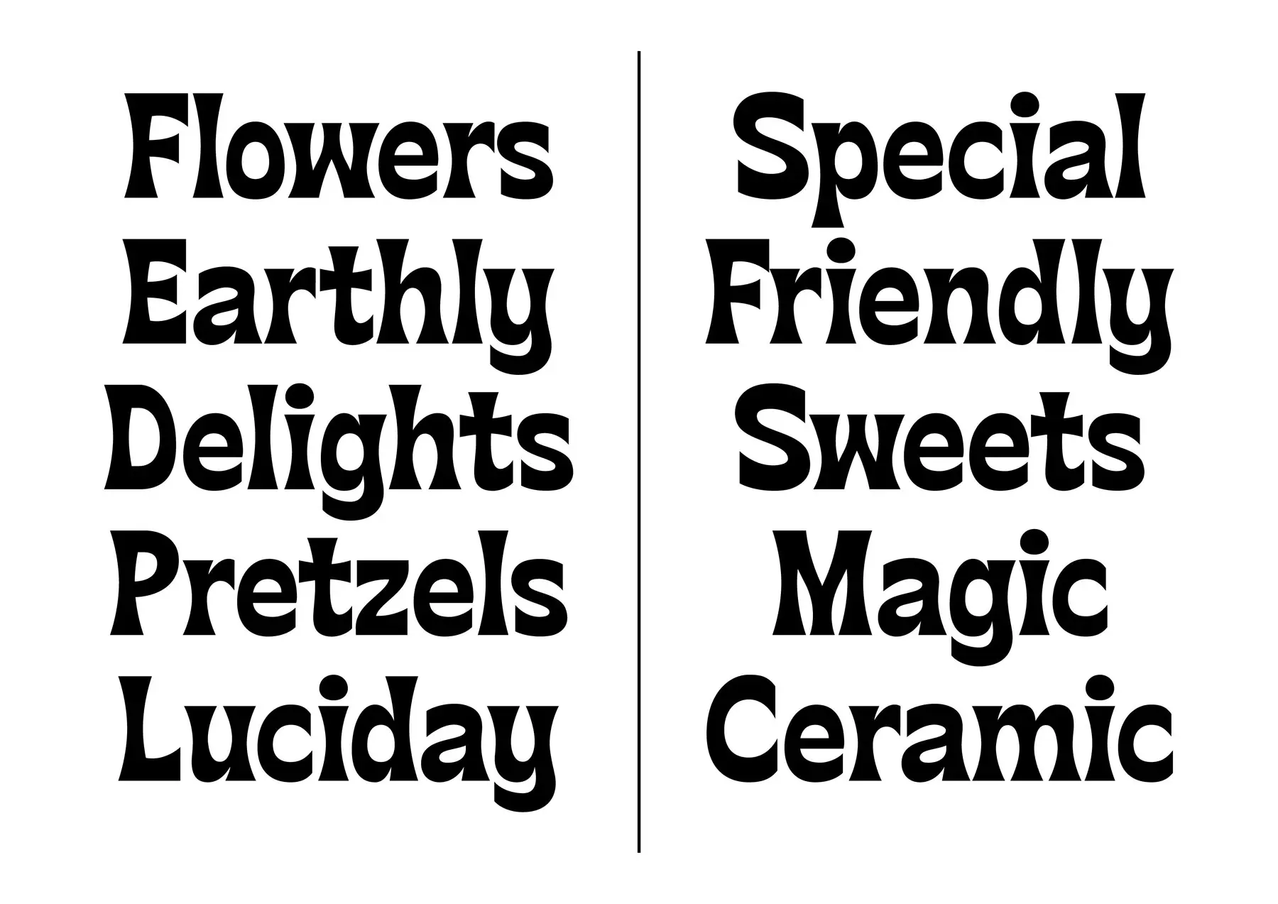 Flatface Sours 2 Font - FontPath