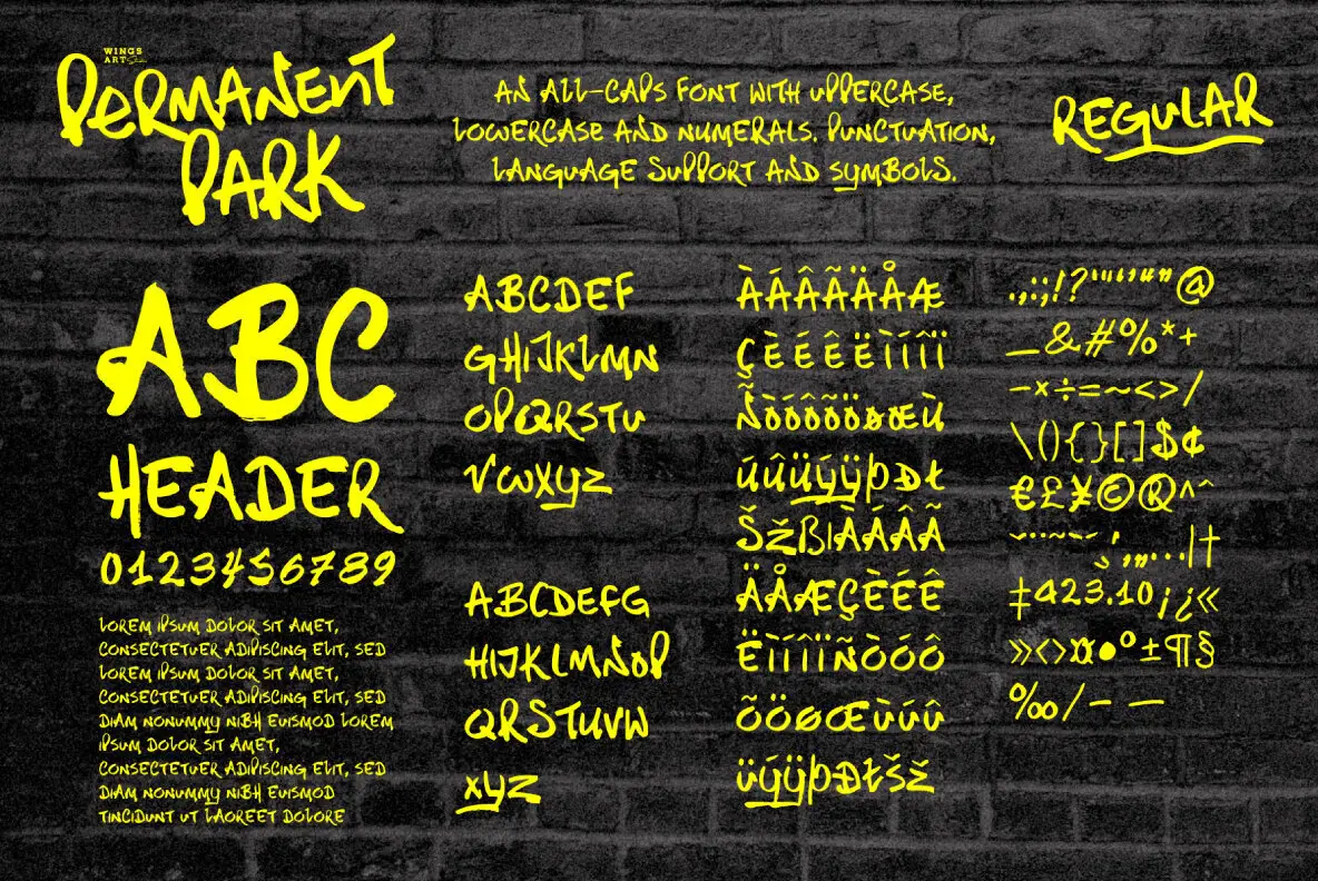 Permanent Park Font - YouWorkForThem