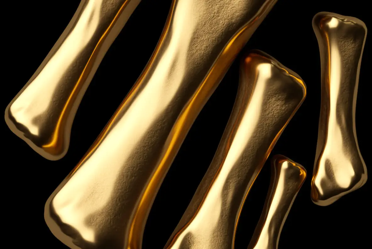 Golden Bones SVG Font Font - FontPath
