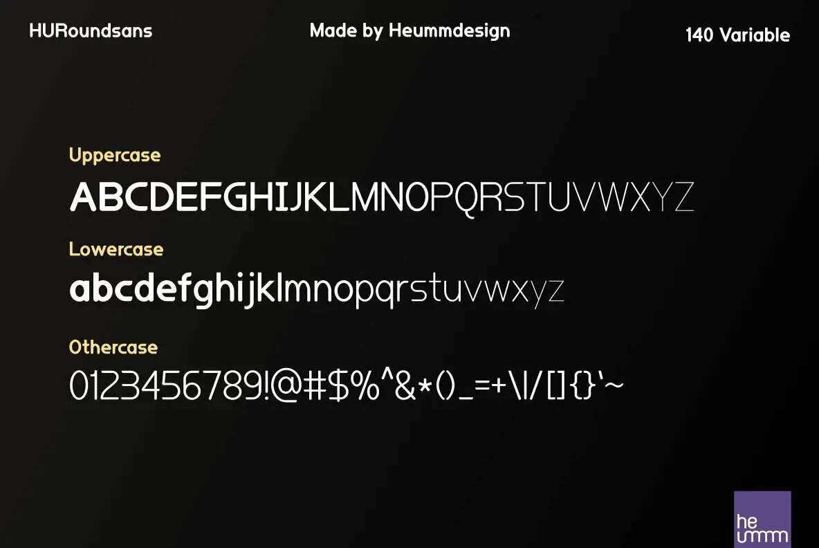 HU Roundsans Variable Font Font - FontPath