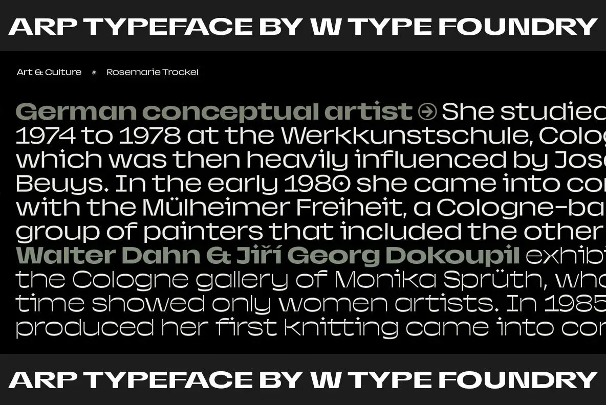 ARP Font - YouWorkForThem