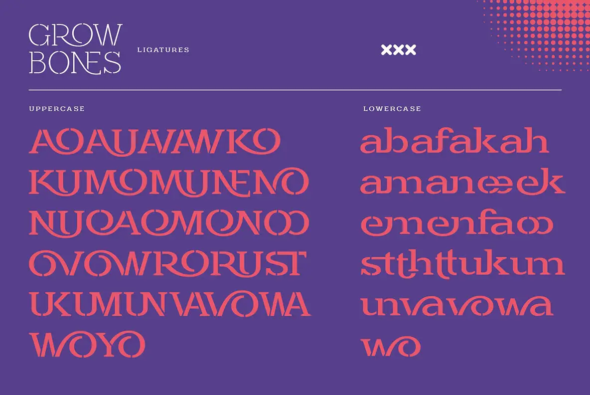 Grow Bones Font - FontPath