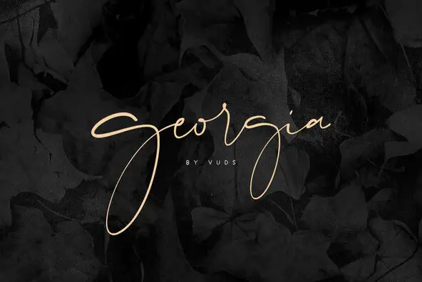 Georgia Script Font - YouWorkForThem