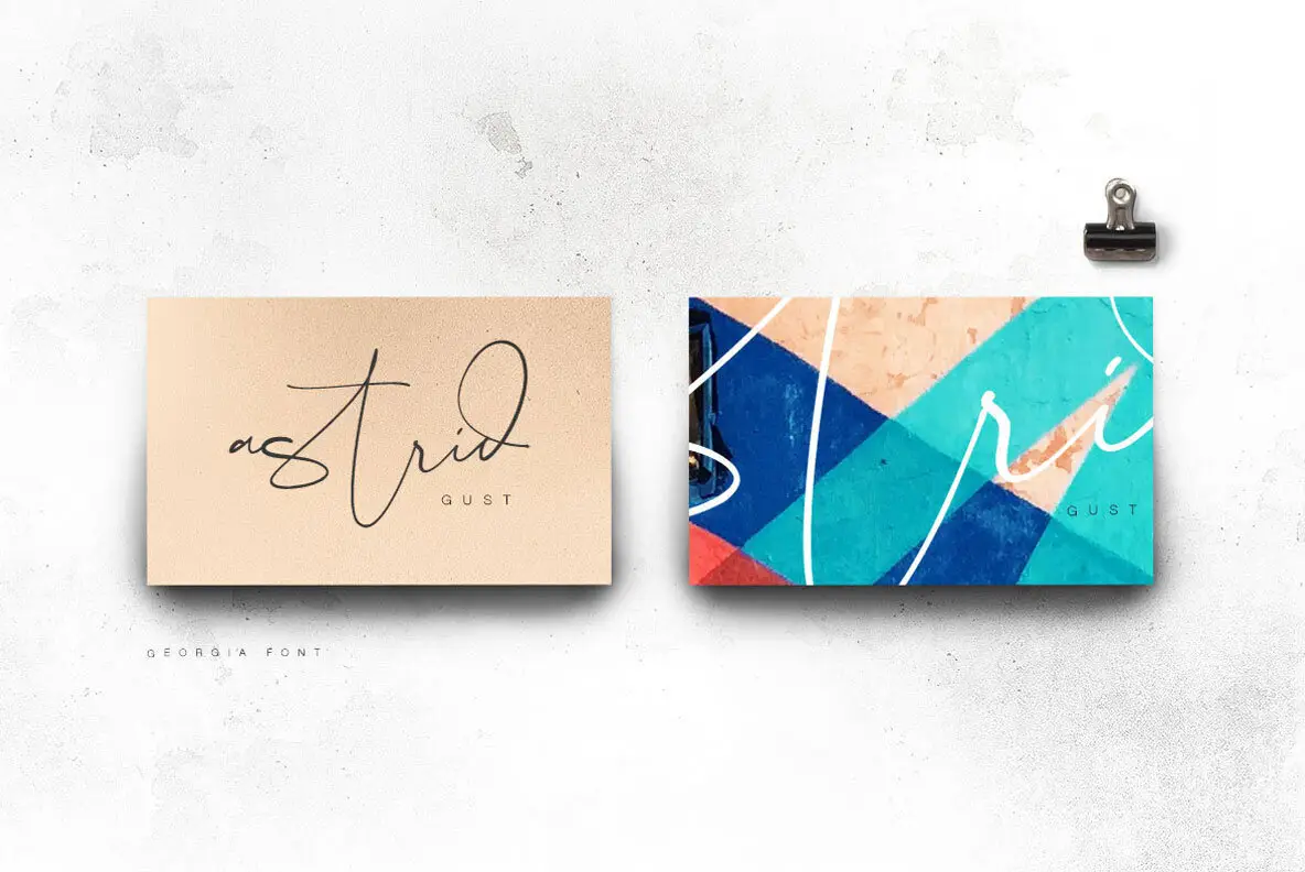 Georgia Script Font - FontPath