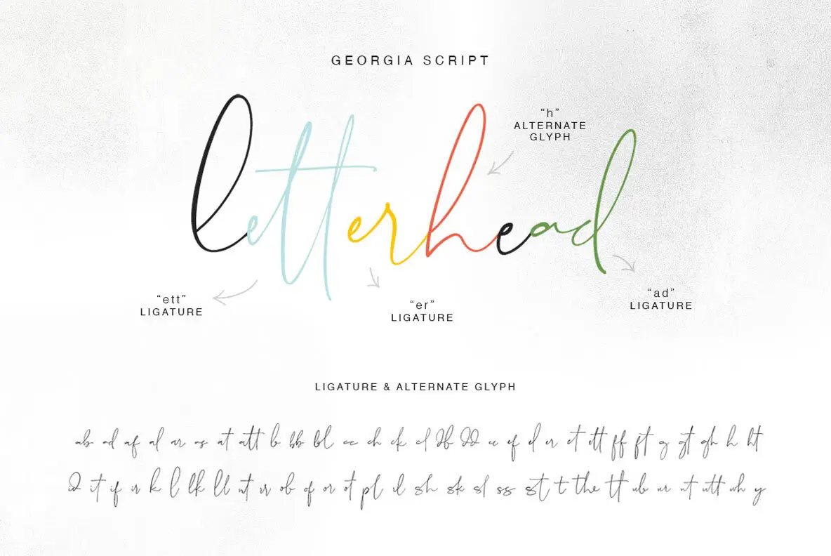 Georgia Script Font - YouWorkForThem