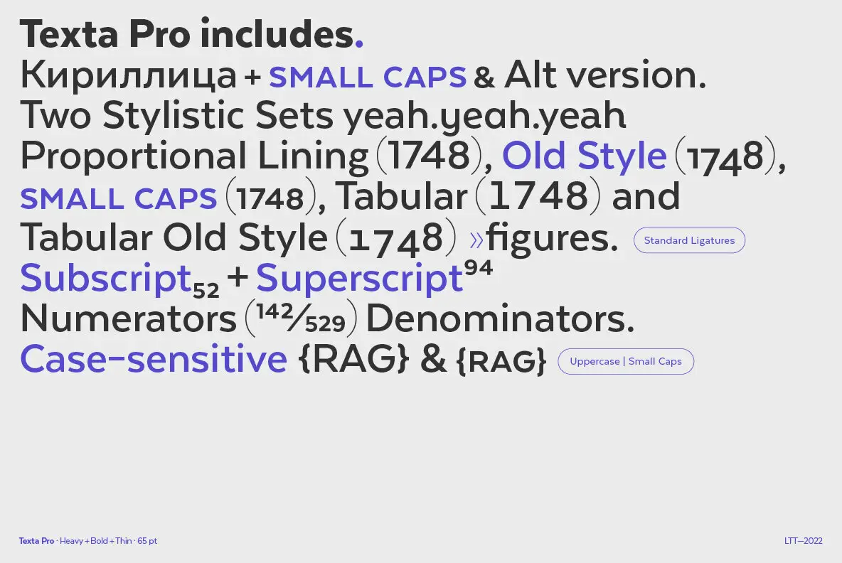 Texta Pro Font - FontPath