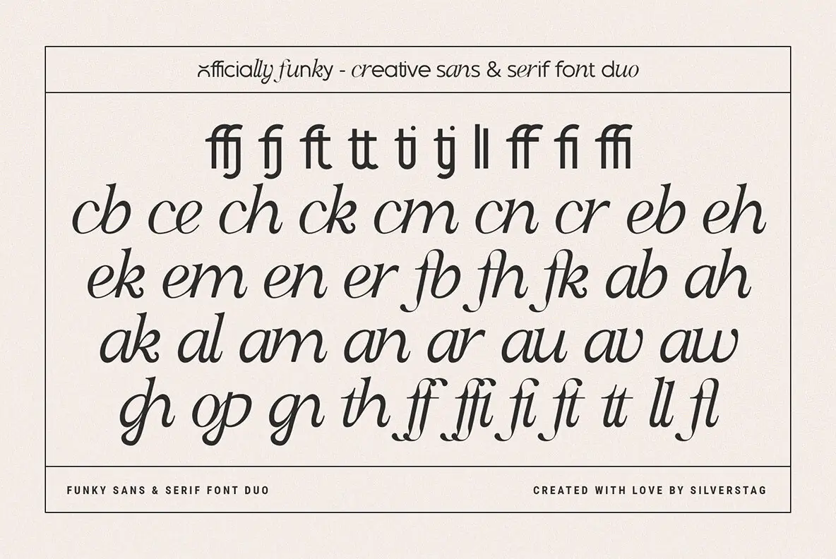 Officially Funky Font - YouWorkForThem