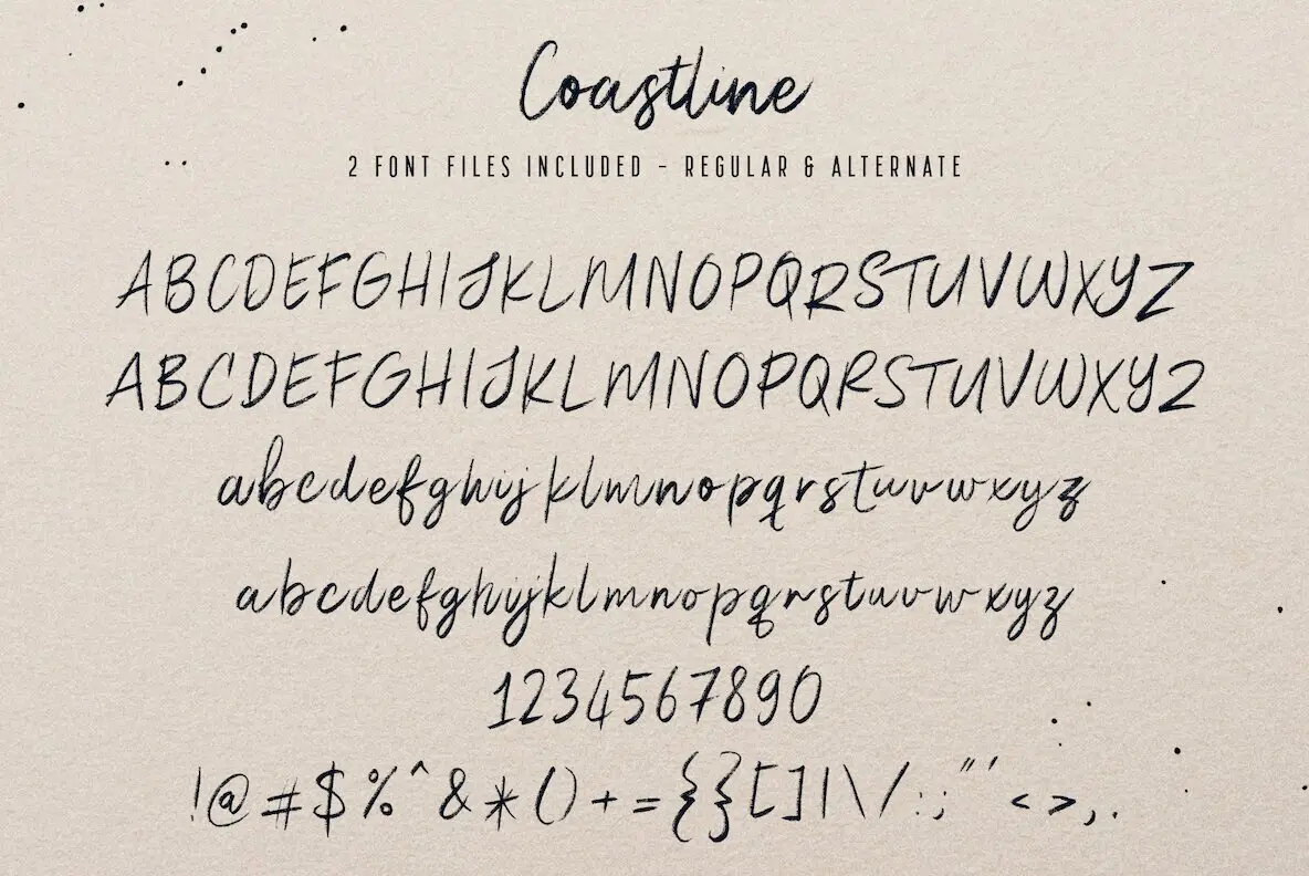 Coastline SVG Font Font - FontPath