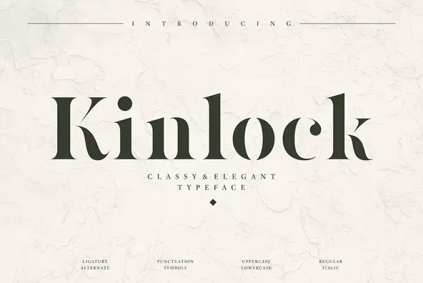 Kinlock Font - YouWorkForThem