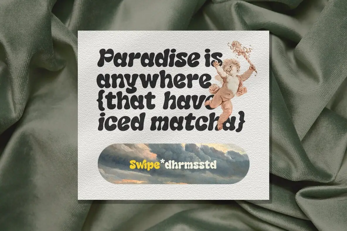 Swipe Font - YouWorkForThem