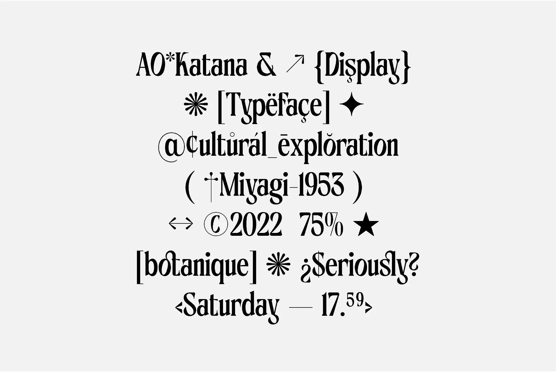 AO Katana Font - YouWorkForThem