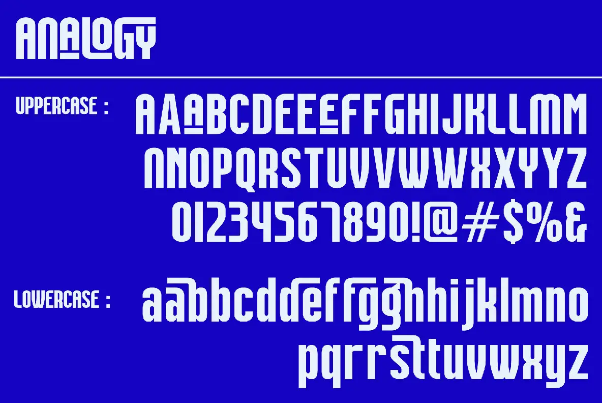 Analogy Font - YouWorkForThem