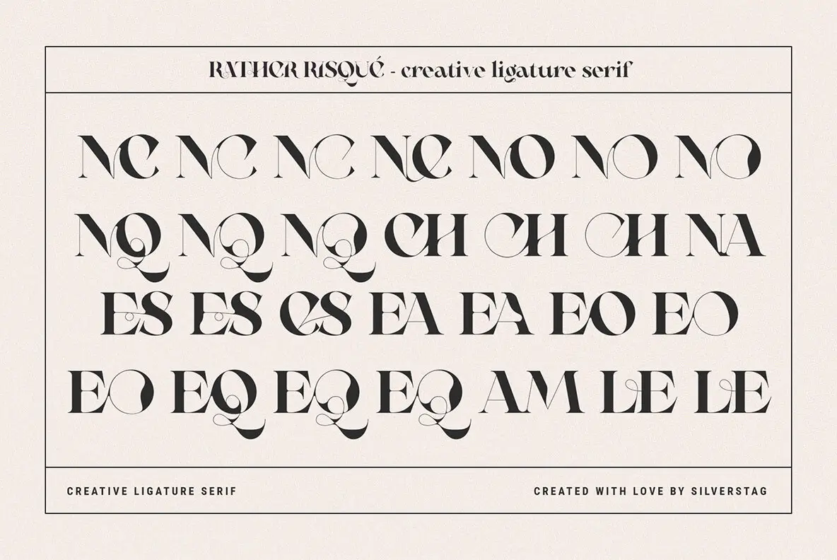 RATHER RISQUE Font - YouWorkForThem