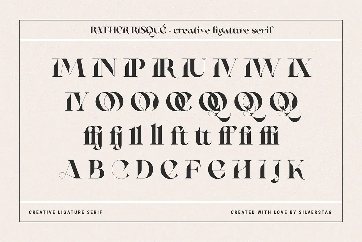 RATHER RISQUE Font - YouWorkForThem