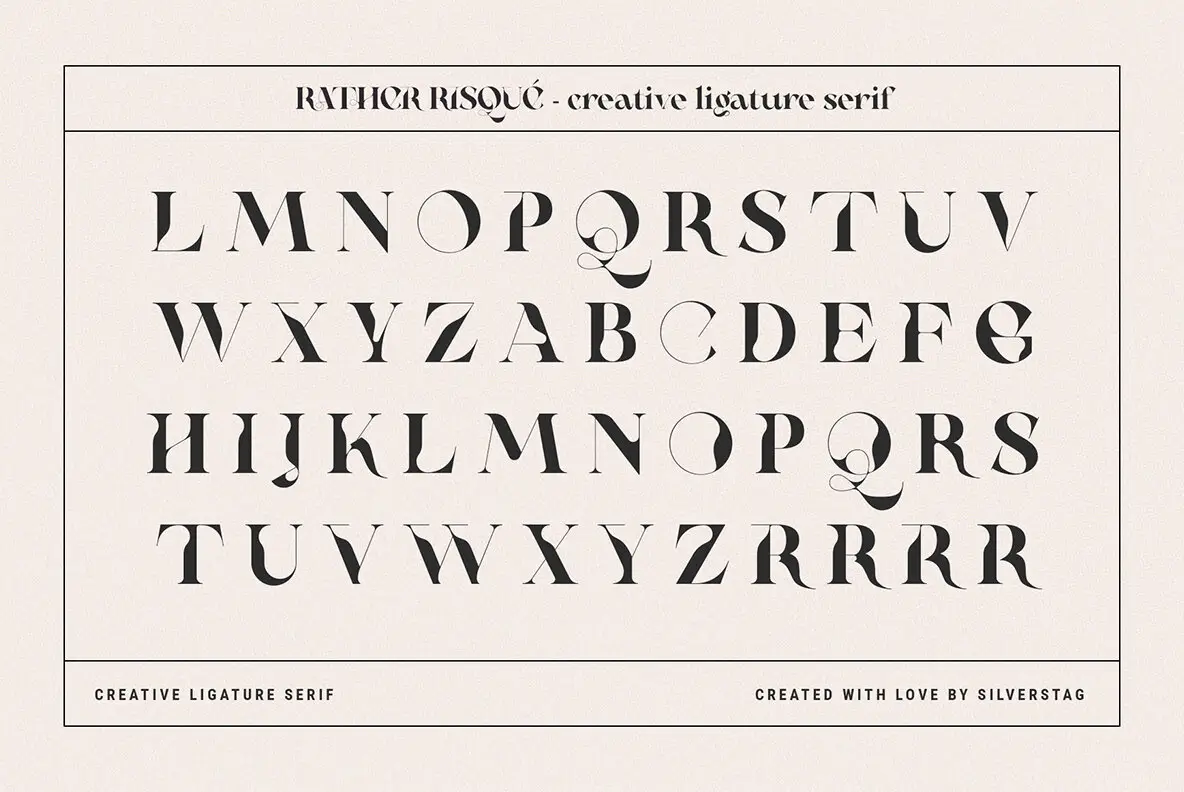 RATHER RISQUE Font - YouWorkForThem