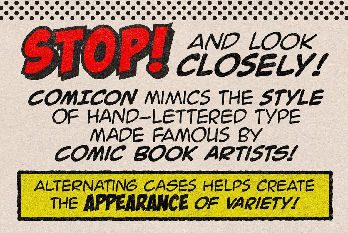 Comicon Font - YouWorkForThem