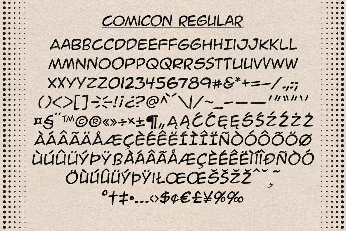 Comicon Font - YouWorkForThem