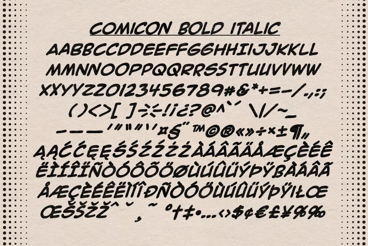 Comicon Font - YouWorkForThem