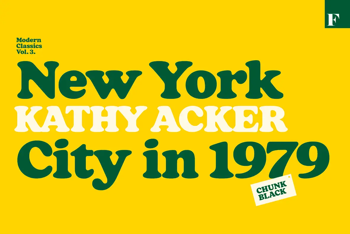 Chunk Black Font - YouWorkForThem