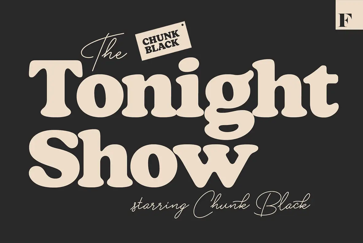 Chunk Black Font - YouWorkForThem