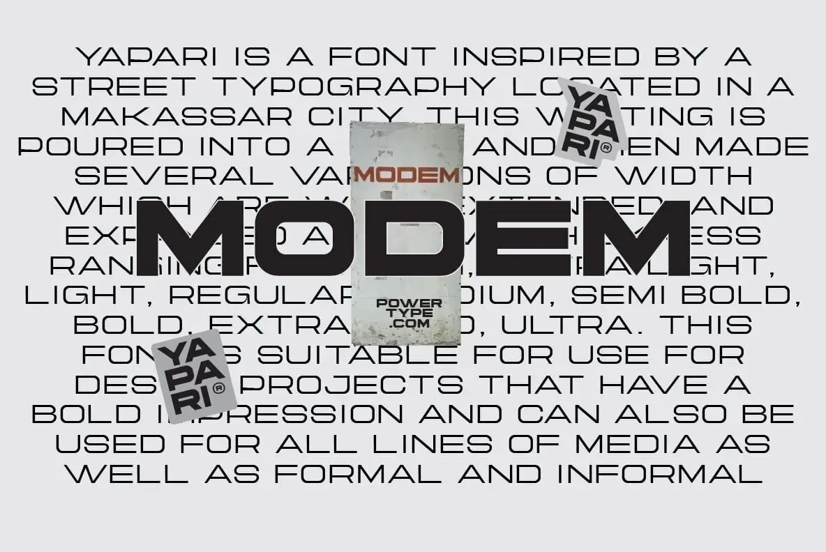 Yapari Font - YouWorkForThem