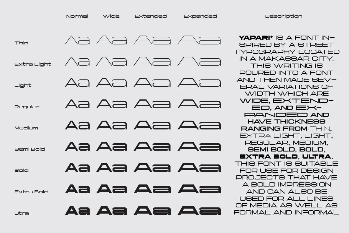 Yapari Font - YouWorkForThem