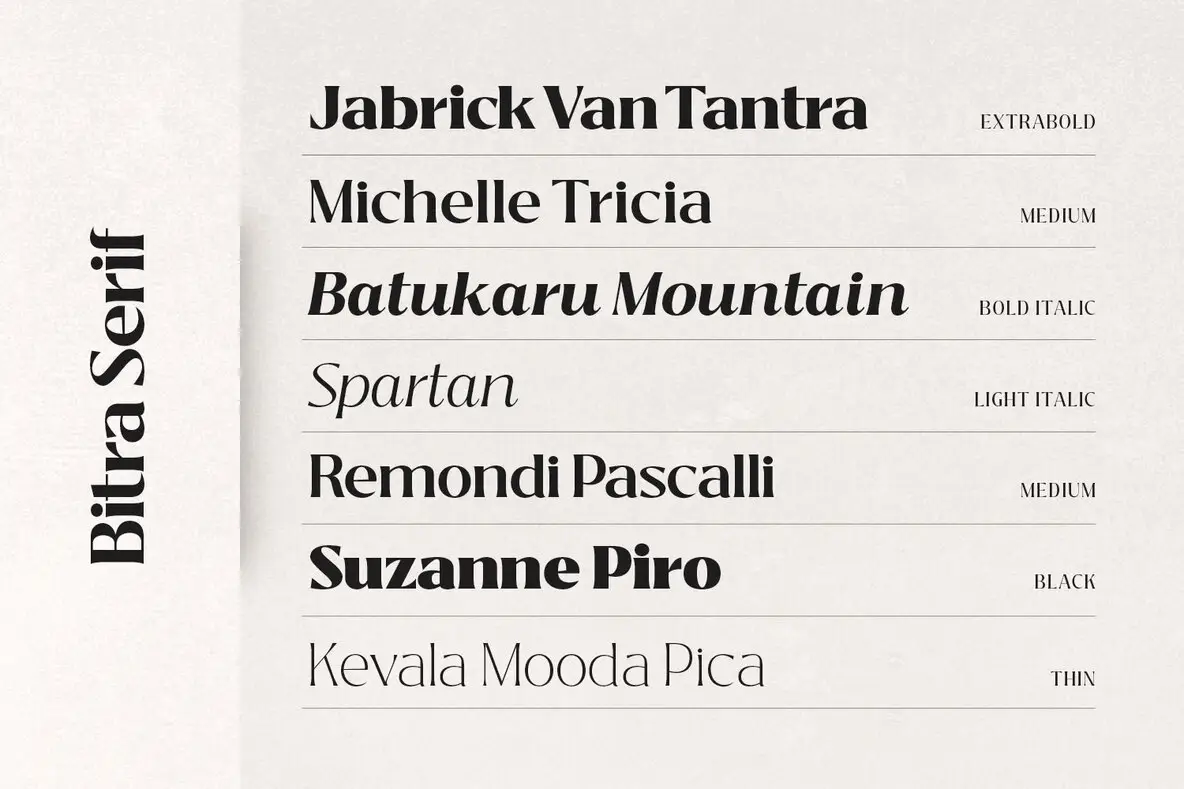 Bitra Font - YouWorkForThem