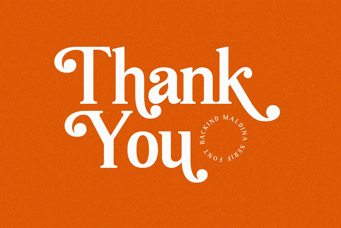 Backind Maldina Font - YouWorkForThem
