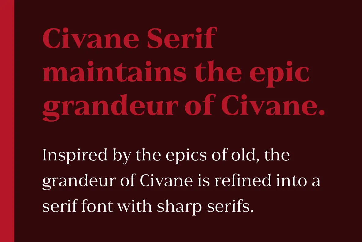 Civane Serif Font - YouWorkForThem