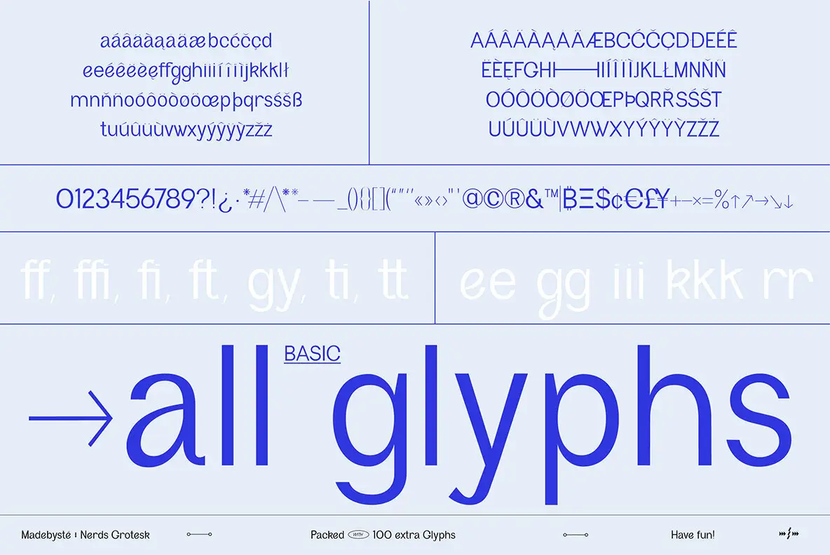 Nerds Grotesk Font - YouWorkForThem
